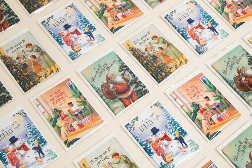 Lonely Christmas cards - Thinkerbell